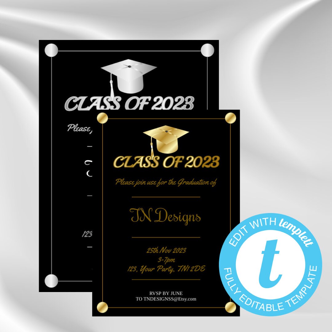 Digital Graduation Party Invitation, Editable, Graduation Party ...