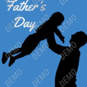 Father's Day Digital Template Father and Child Instant Download E-text ...