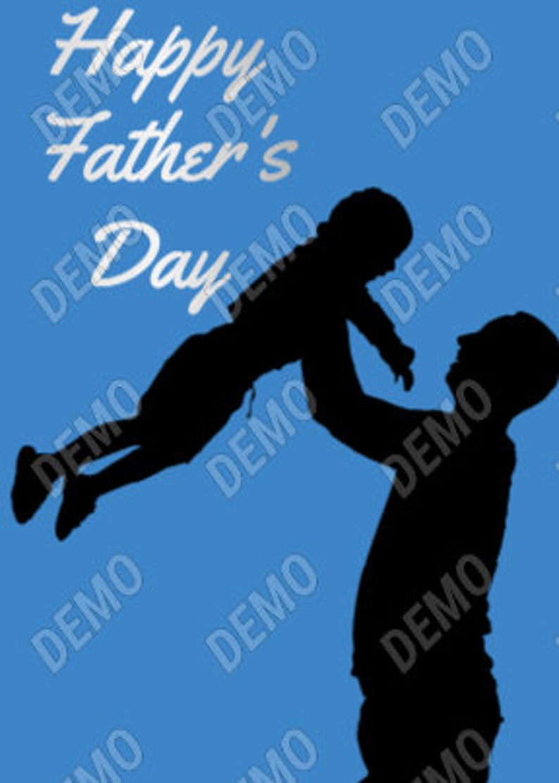 Father's Day Digital Template Father and Child Instant Download E-text ...