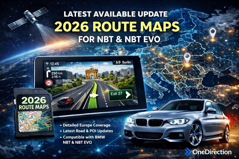 Bmw Route Maps Update Data - Etsy