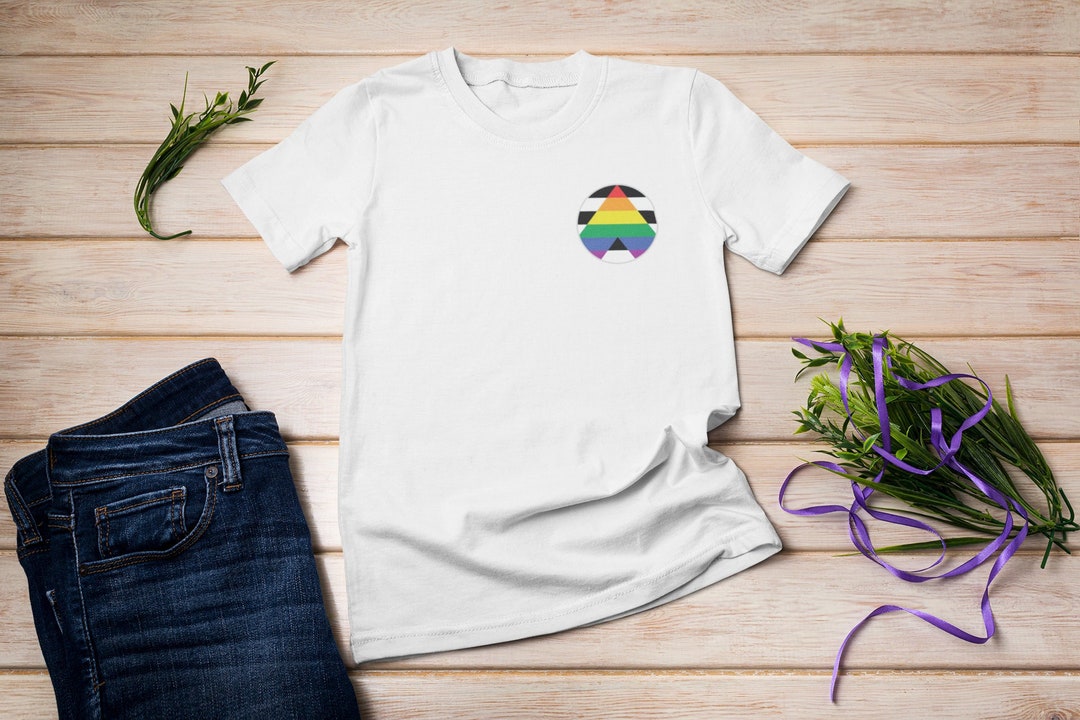 Subtle Ally Flag Tee - LGBTQIA+ Ally - Unisex T-shirt - Sizes S-5XL - Etsy