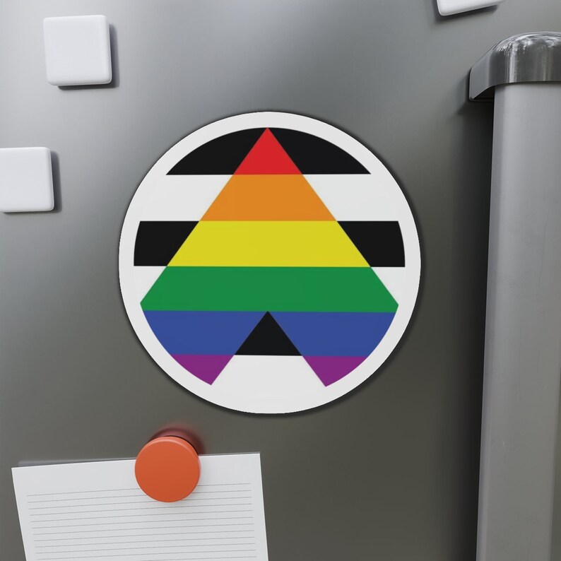 Round LGBTQIA+ Ally Flag Magnet - Etsy