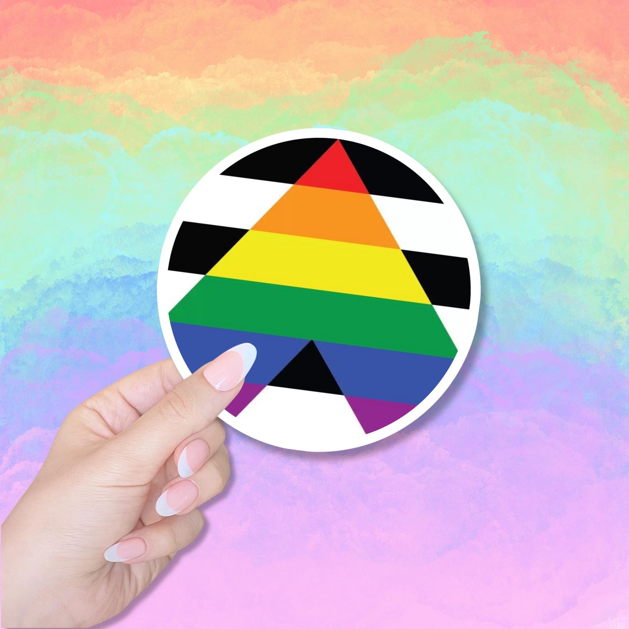 Round LGBTQIA+ Ally Flag Magnet - Etsy