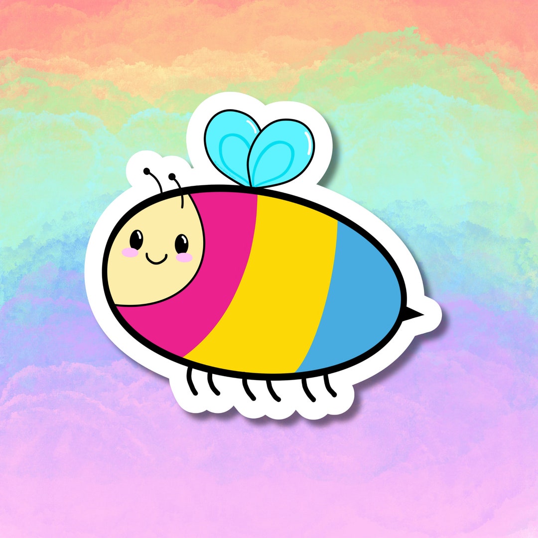 Pansexual Flag Bee Magnet LGBTQIA Magnet - Etsy