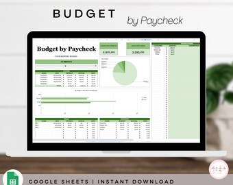 Simple Budget Planner Google Sheets Monthly Budget Spreadsheet - Etsy