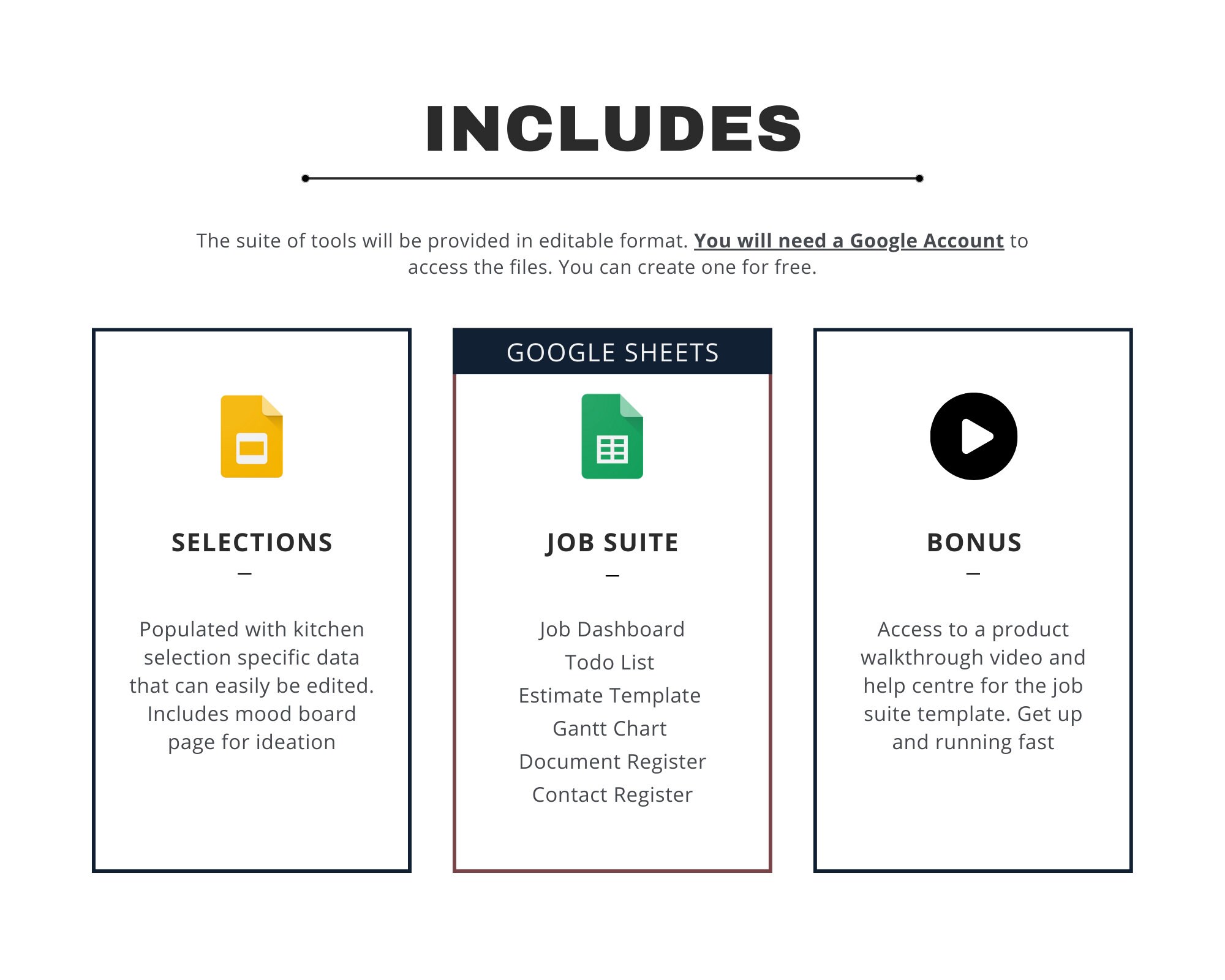 Kitchen Project Manager Suite - Gantt Chart, Estimate Template ...