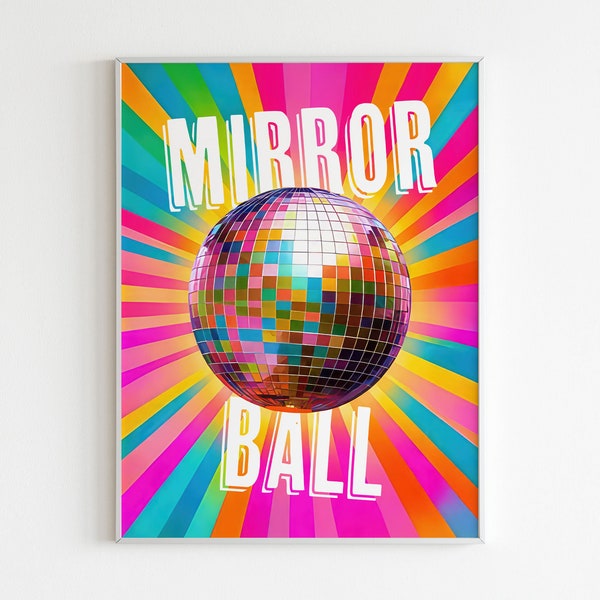 Mirror Ball Poster - Etsy