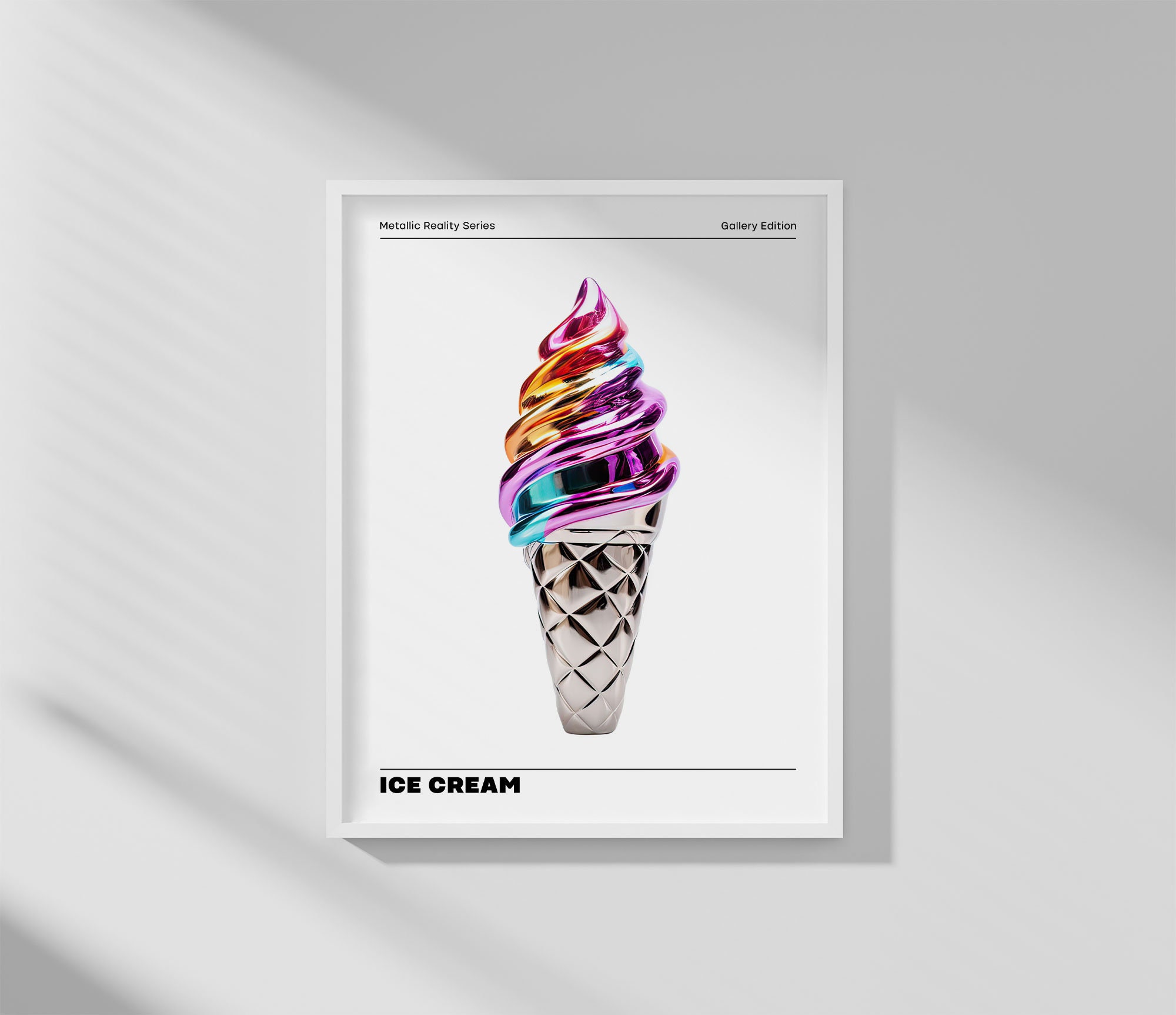 Ice Cream Print Ice Cream Poster Ice Cream Cone Art - Etsy