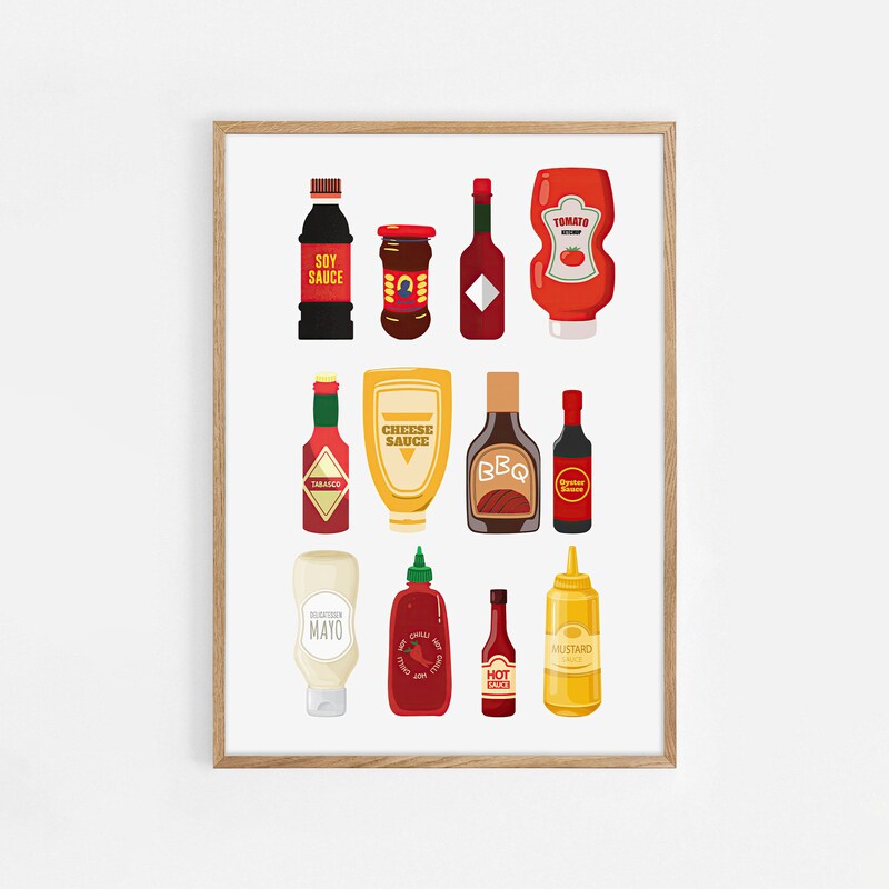 Hot Sauce Print - Etsy