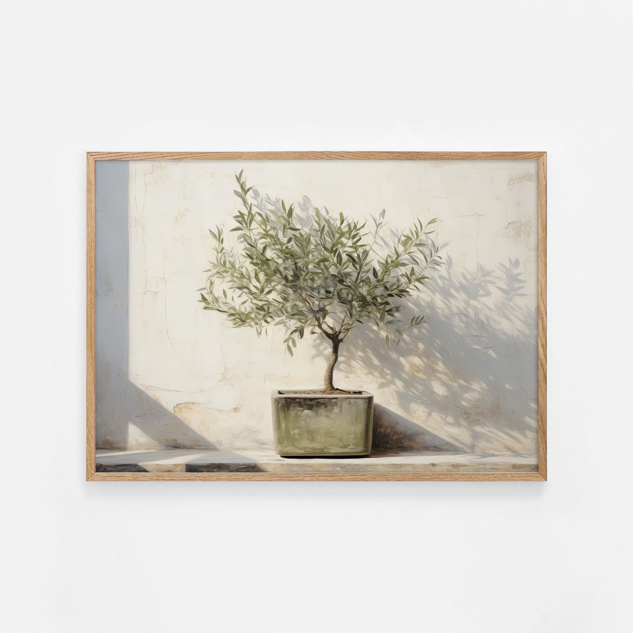 Printable Olive Tree Painting, Vintage Olive Plant Painting, Greece ...
