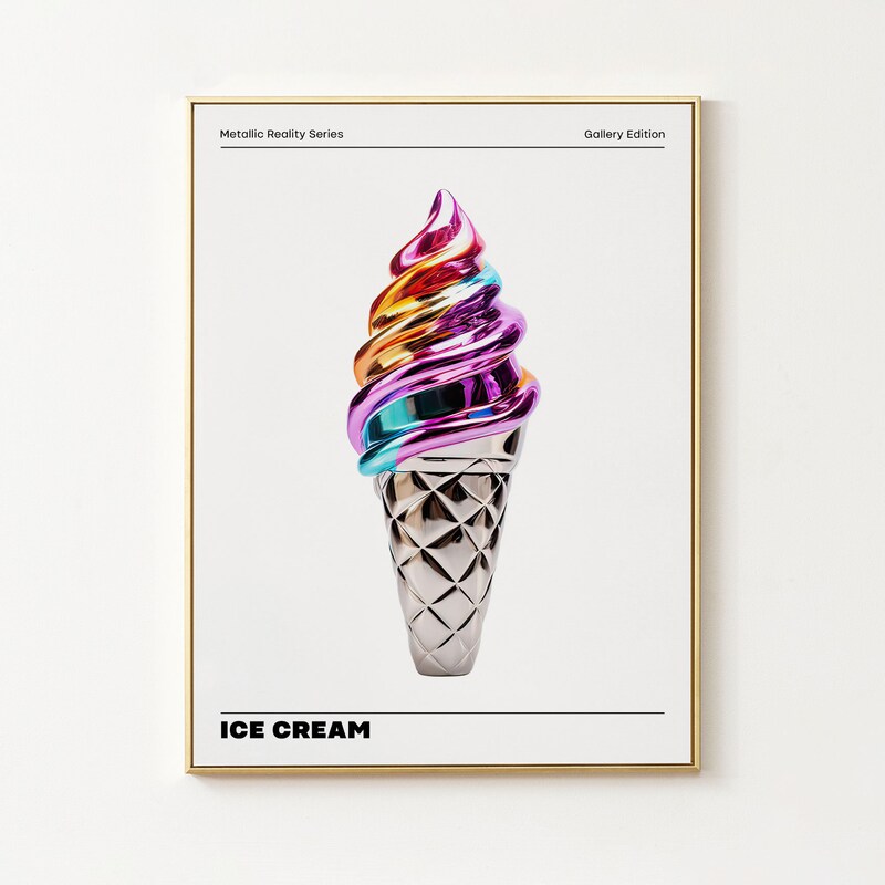 Ice Cream Poster - Etsy