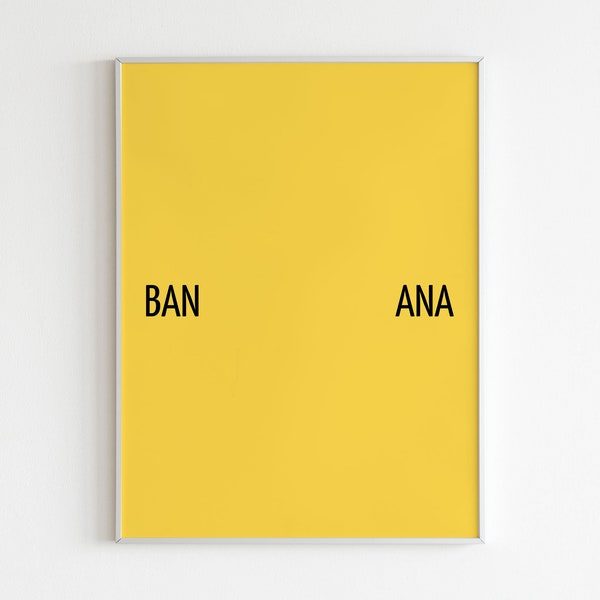 Banana Print - Etsy