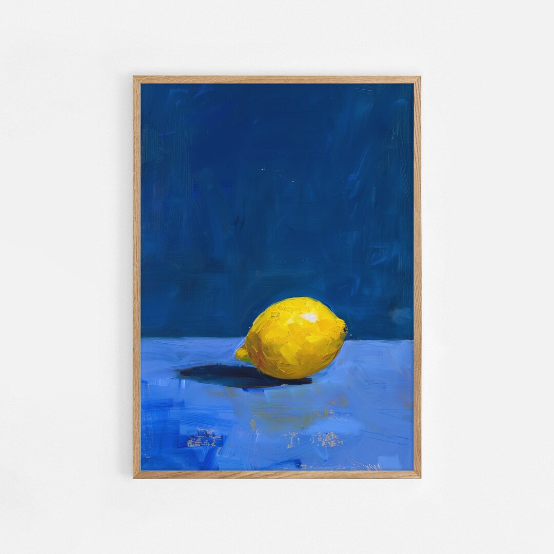 Lemons Print | Fruit Market Print | Abstract Wall Art | Botanical ...