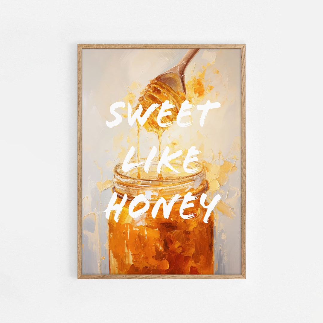 Honey Poster, Dessert Poster, Food Poster, Wall Art, Home Decoration ...