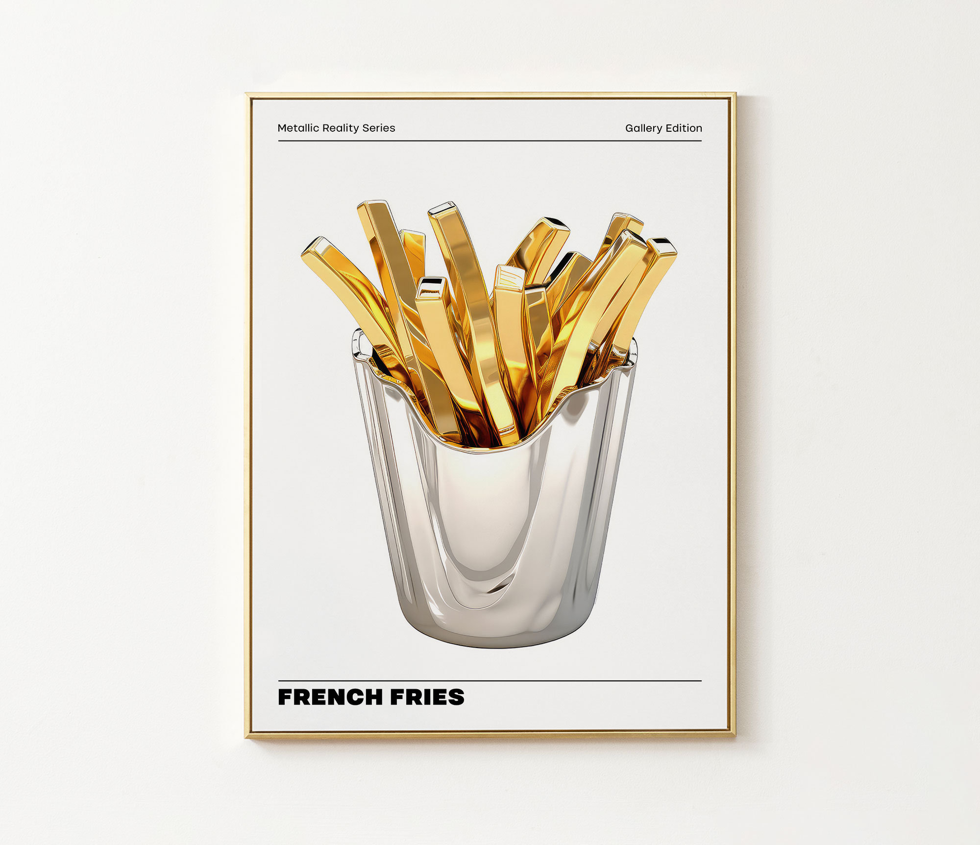 French Fries Print, Retro French Fries Poster, French Fries Kitchen ...