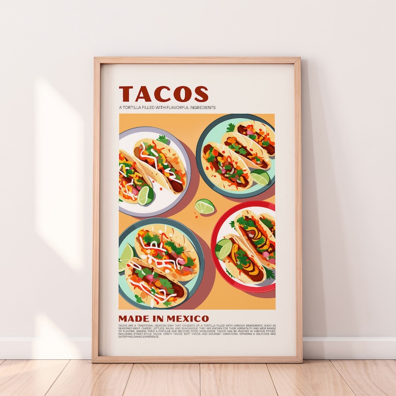 Taco Poster - Etsy