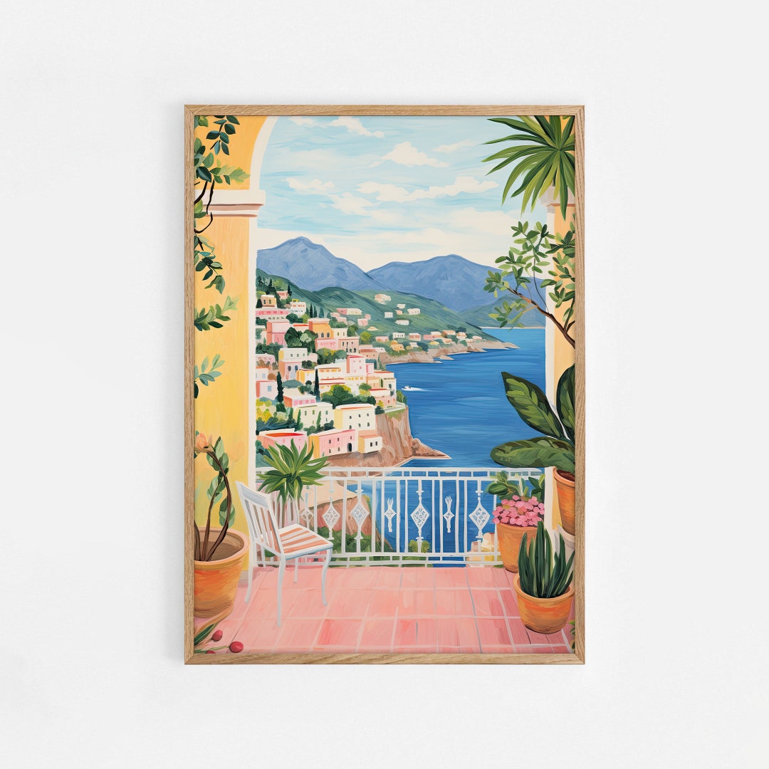 Capri Art Print, Italy Art Print, Amalfi Coast, Travel Gift, Travel ...