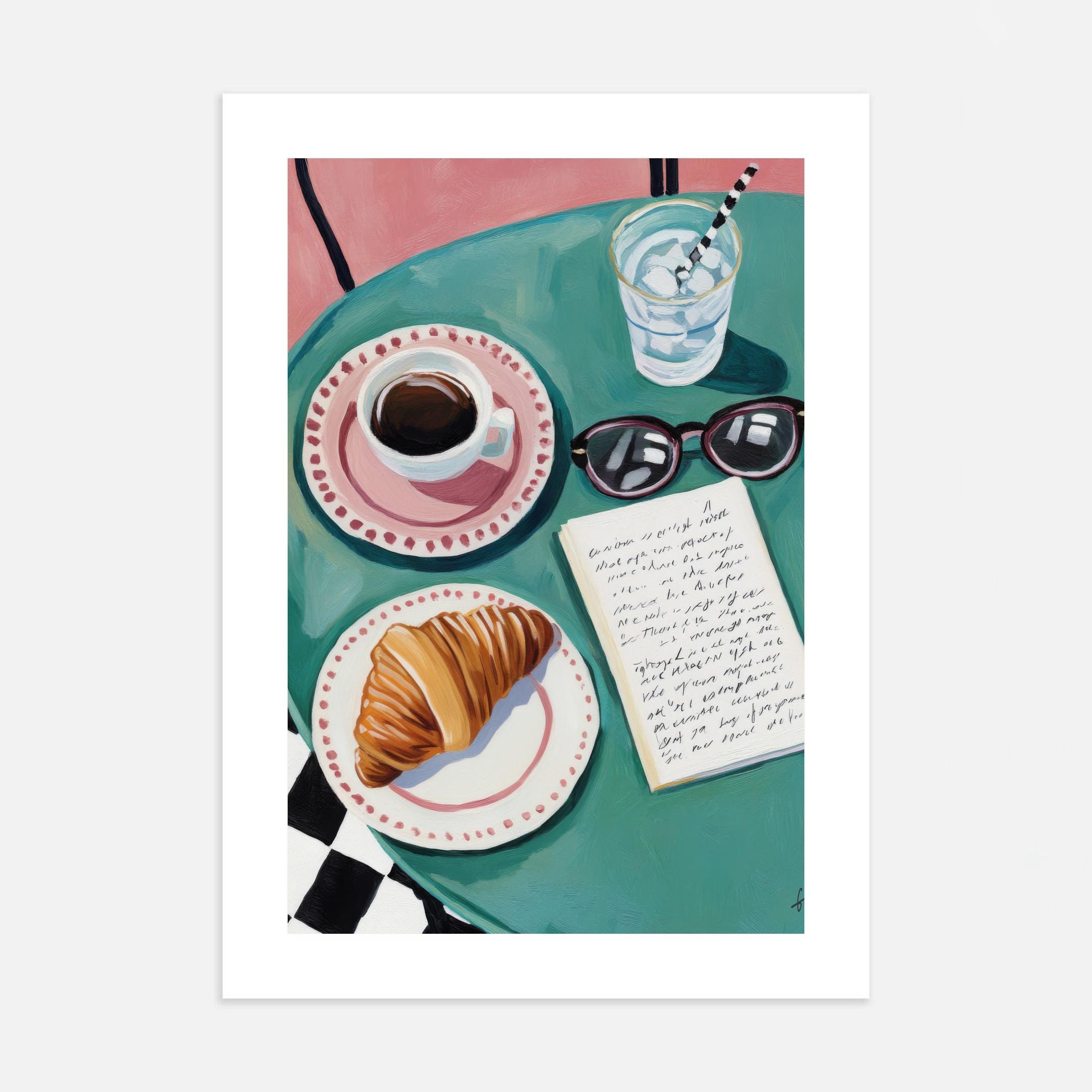 Food Spread Printable Art, Lunch With Friends Art Print, Kitchen Wall ...