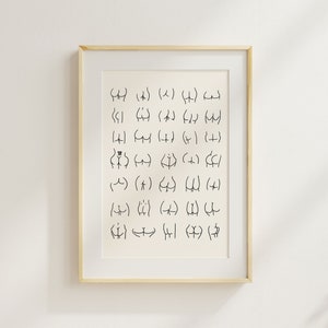 Nice Bum Body Positive Print.colorful All Skin All Races,quirky Art ...