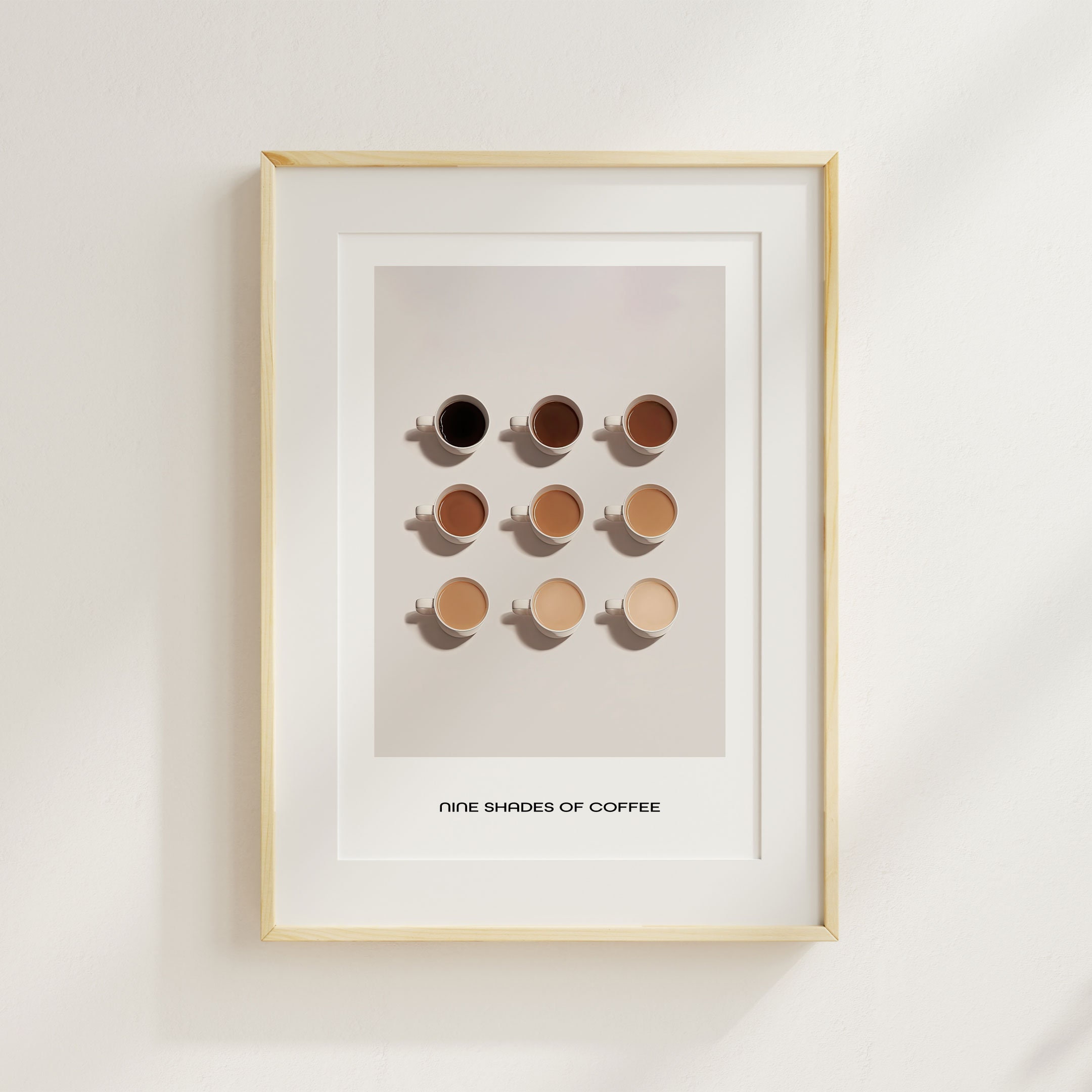 Coffee Print Shades of Coffee Print Shades of Coffee Poster - Etsy