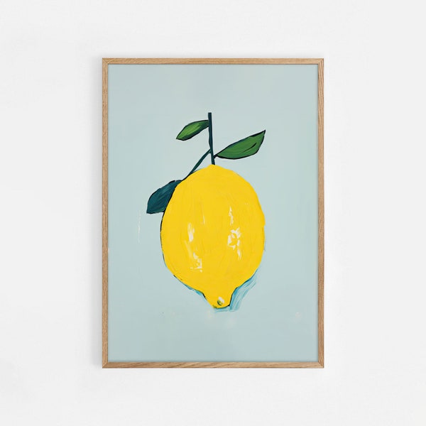 Lemon Print - Etsy