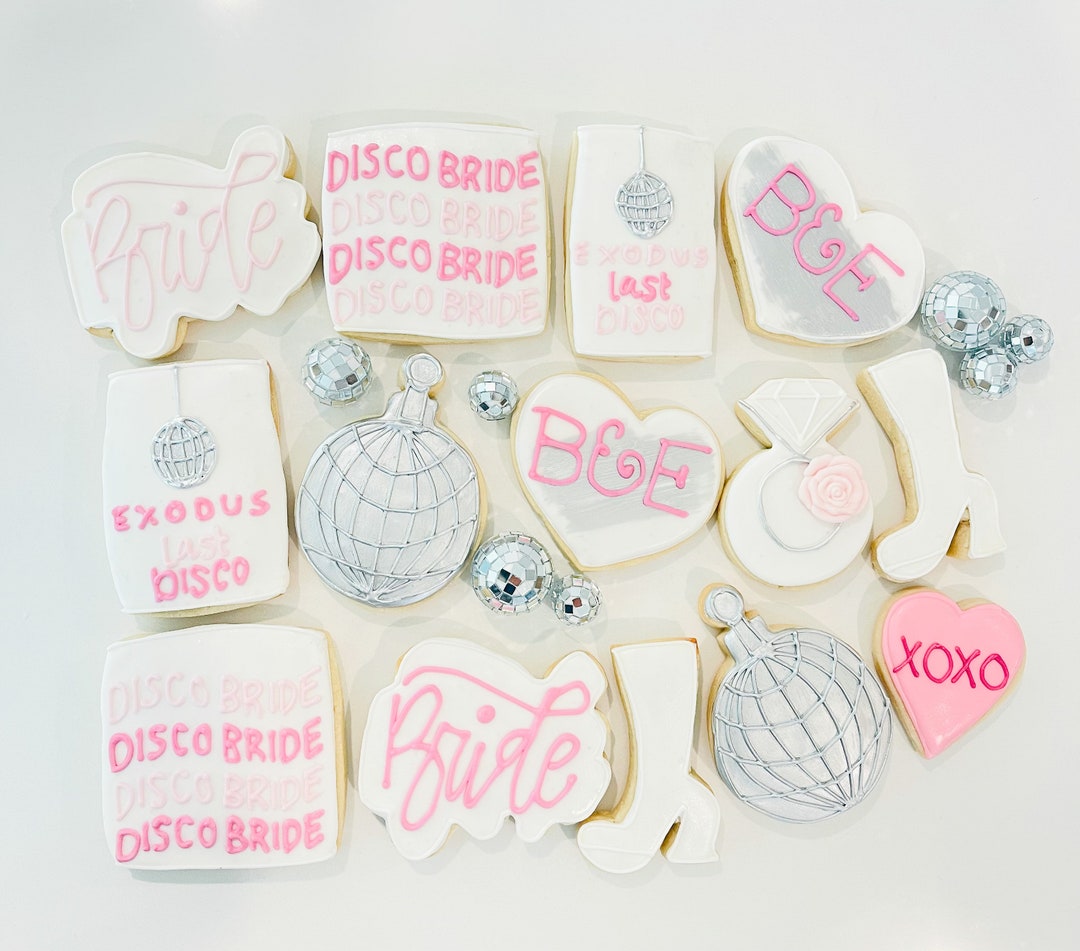Bride's Last Disco Bachelorette Party Cookies - Etsy