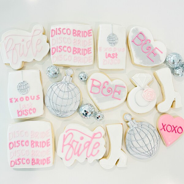 Last Disco Bachelorette Party Cookies - Etsy