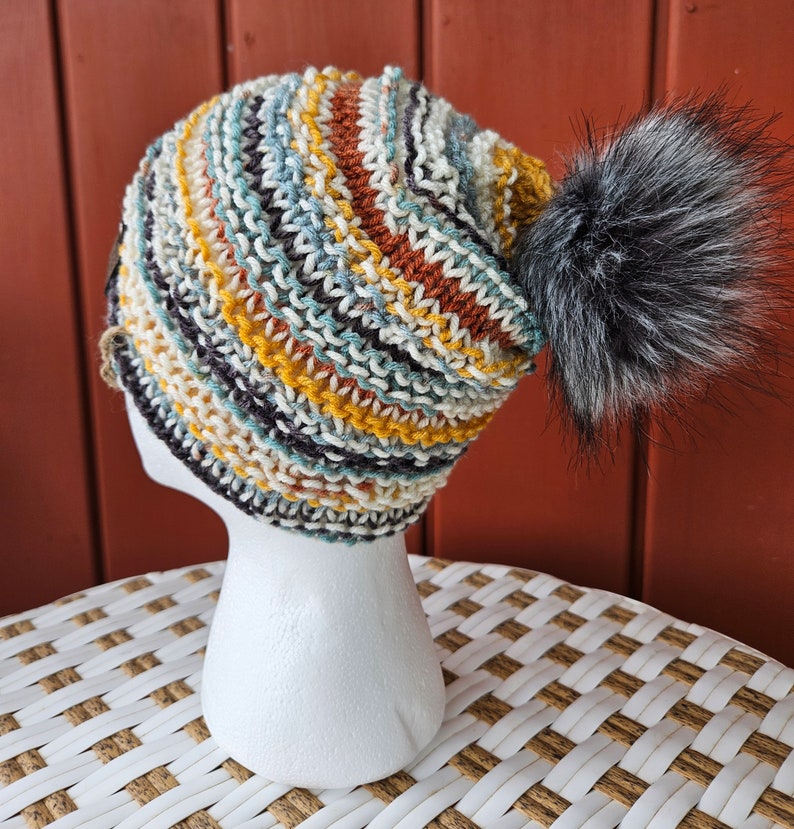 Slouchy Knitted Hat - Etsy