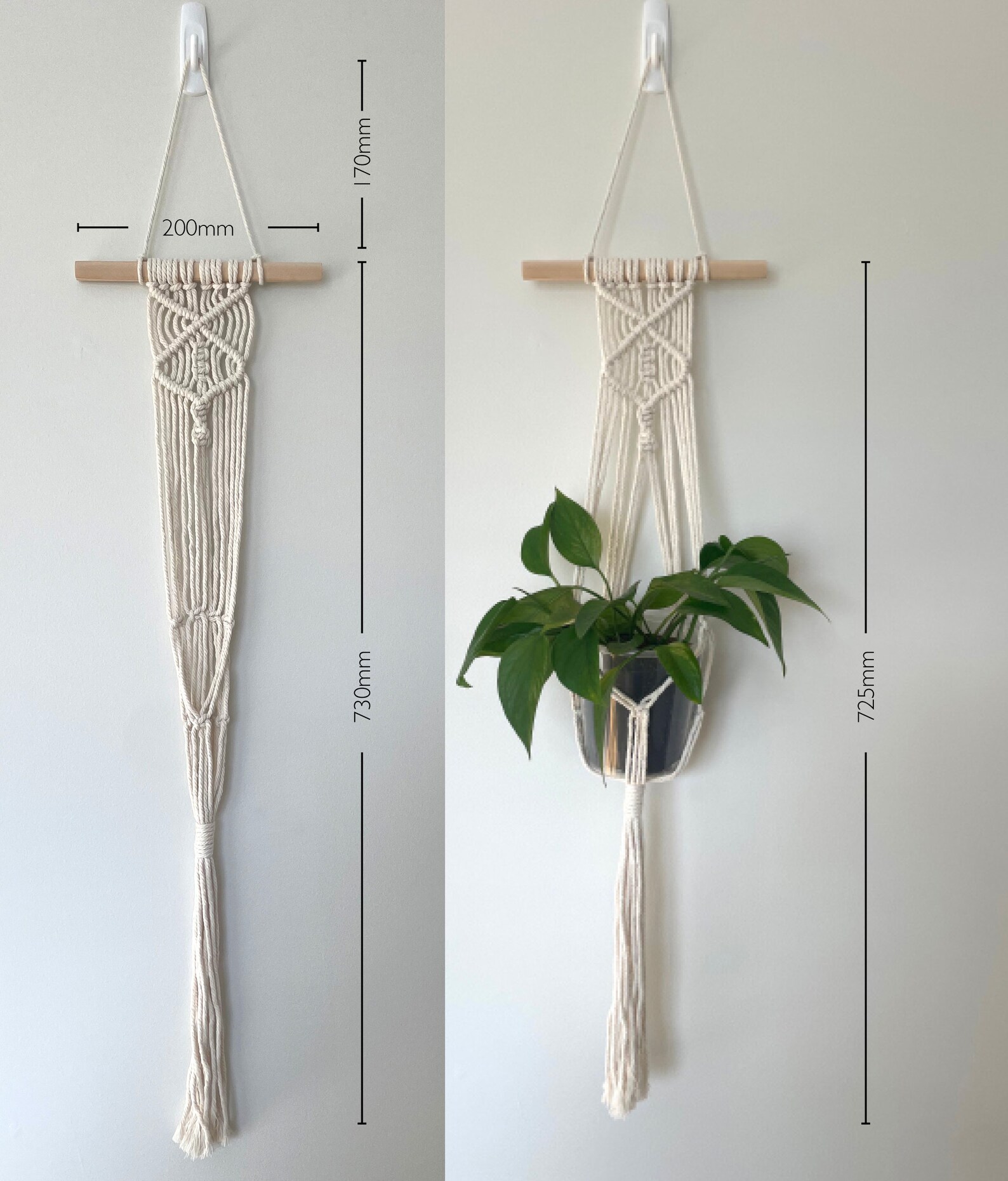 Macrame Boho Style Planter/plant Hanger - Etsy