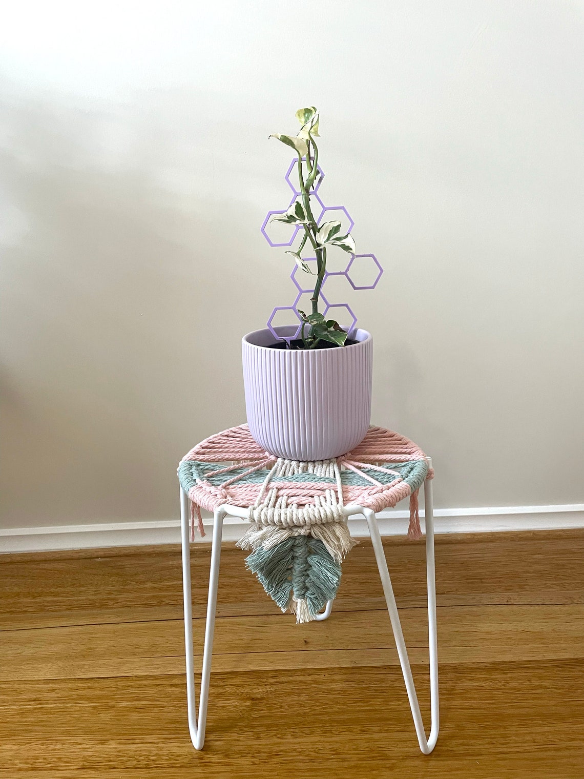 Modern Macrame Boho Style Planter/plant Holder - Etsy