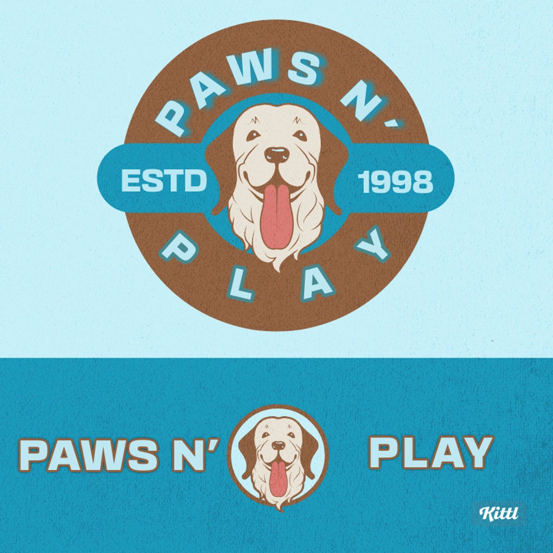 Customizable Dog Business Logo Design (simple & Mobile Friendly!) - Etsy