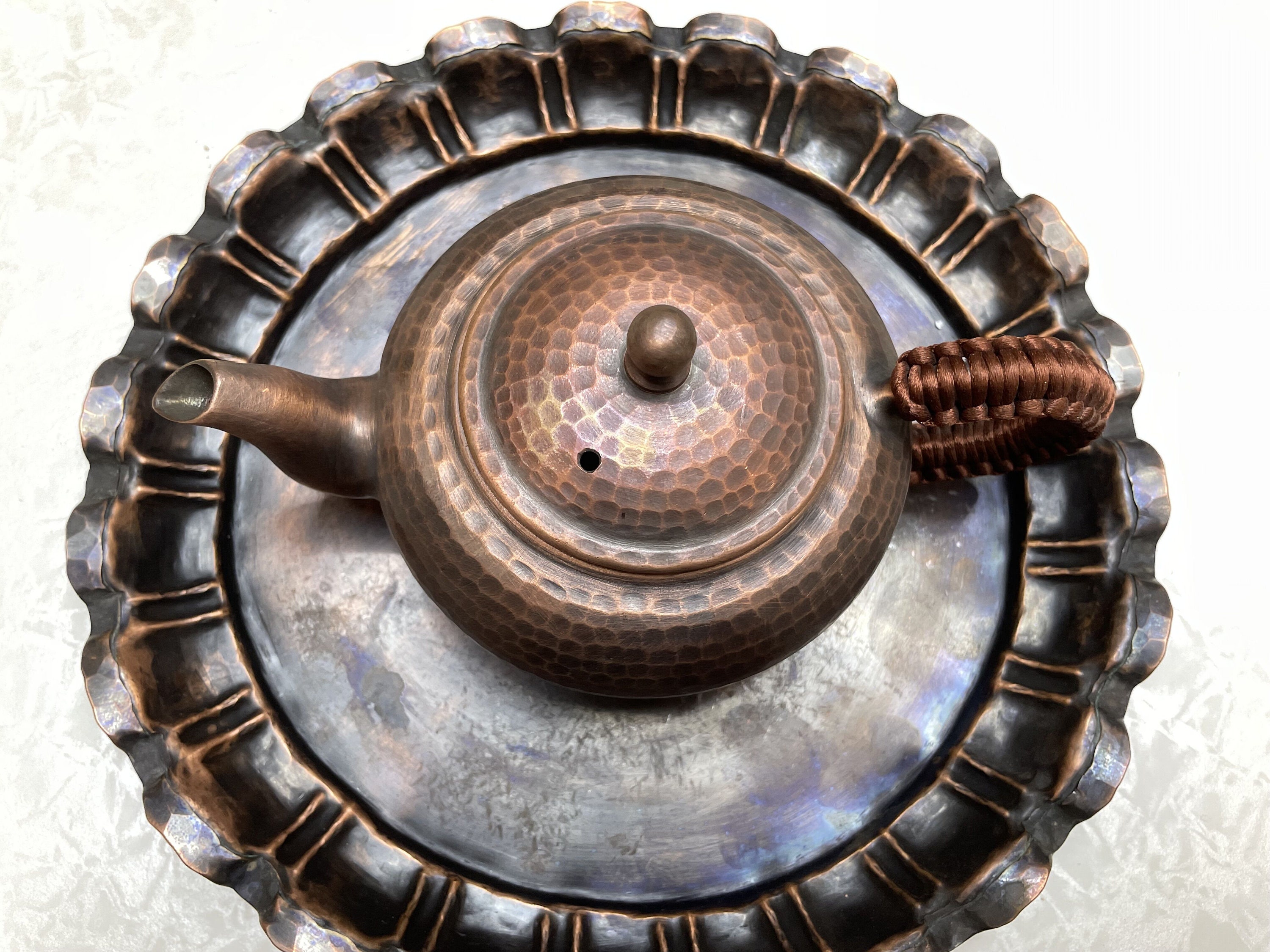 Copper Tea Kettle Stainless Steel Teapot Whistling Kettle Unique Button ...