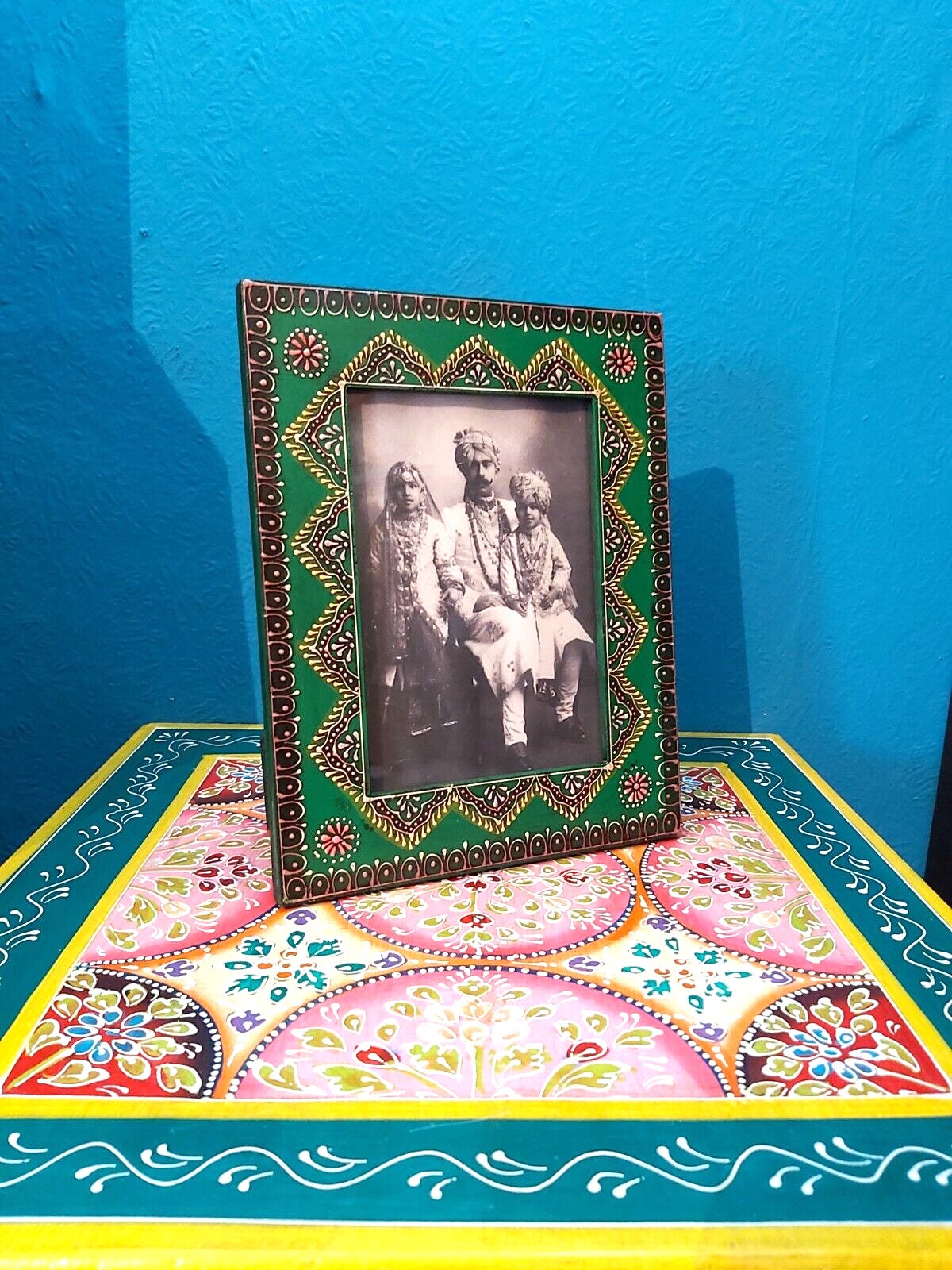Hand Painted Indian Mango Wooden Photo Frame - Etsy UK