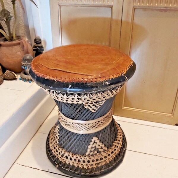 Wicker Stool - Etsy UK