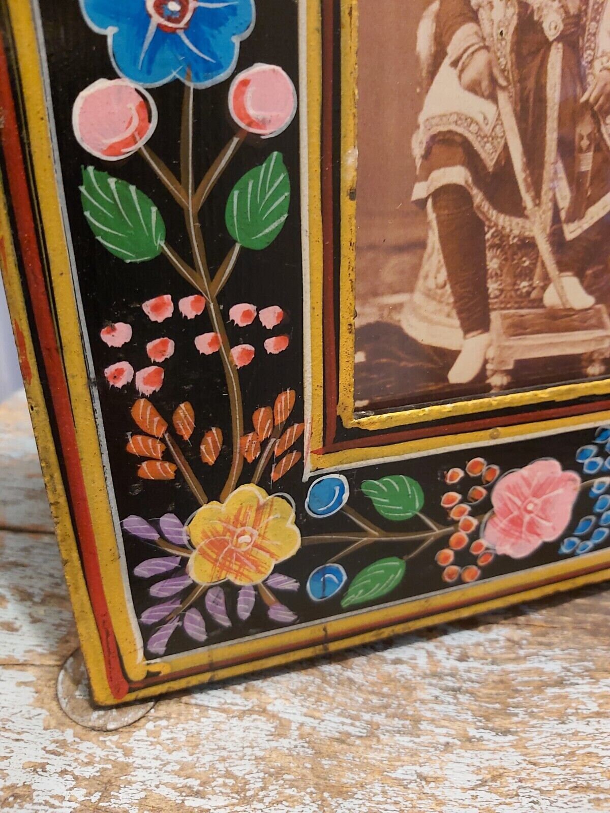 Hand Painted Indian Wooden Photo Frame - Etsy