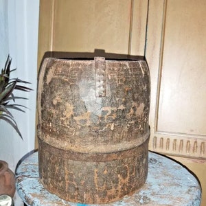 Vintage / Antique Original Indian Wooden Decorative Pot - Etsy UK