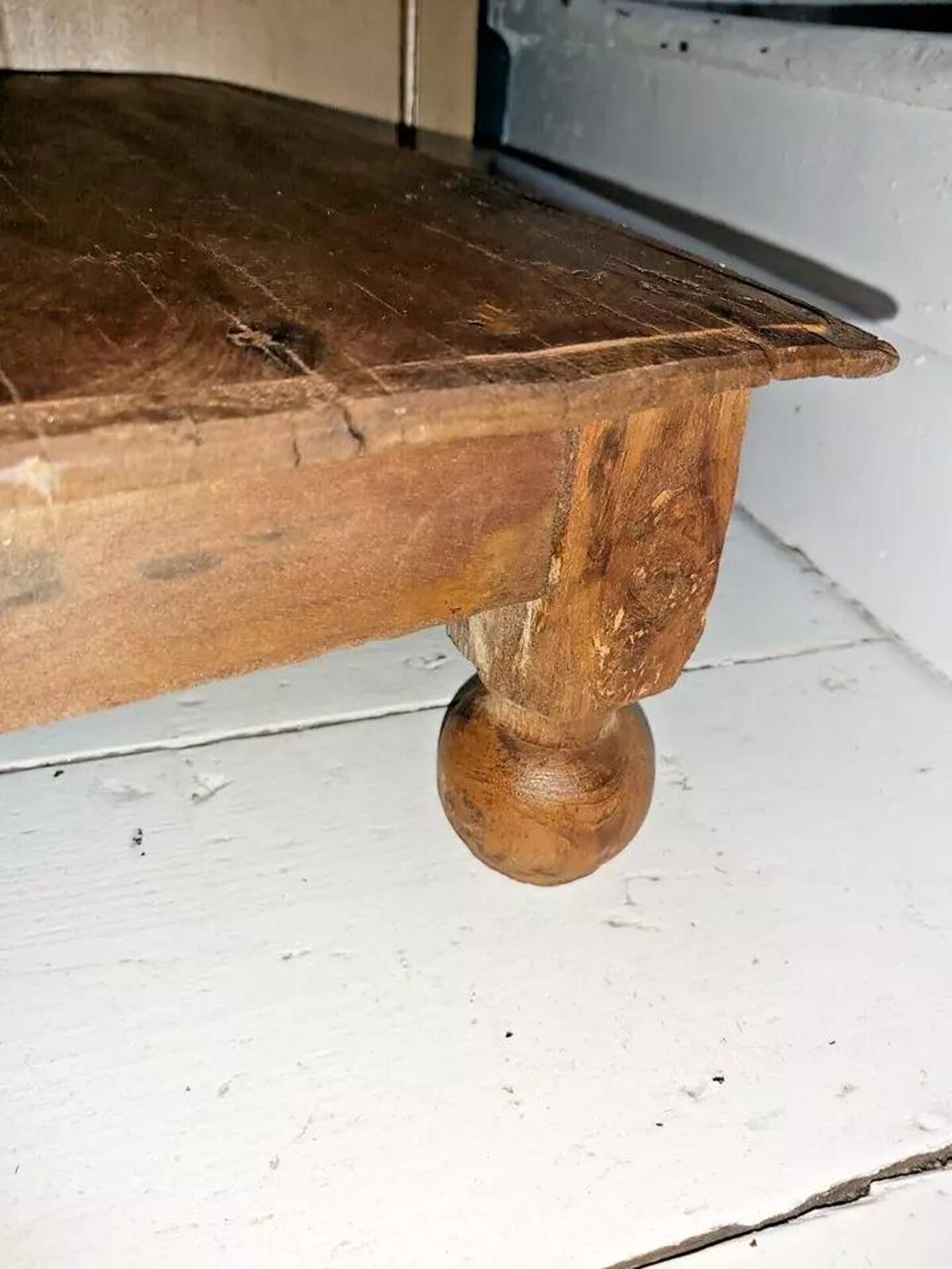 Vintage Indian Solid Wood Chowki Table - Etsy UK