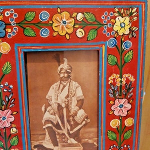 Hand Painted Indian Wooden Photo Frame - Etsy
