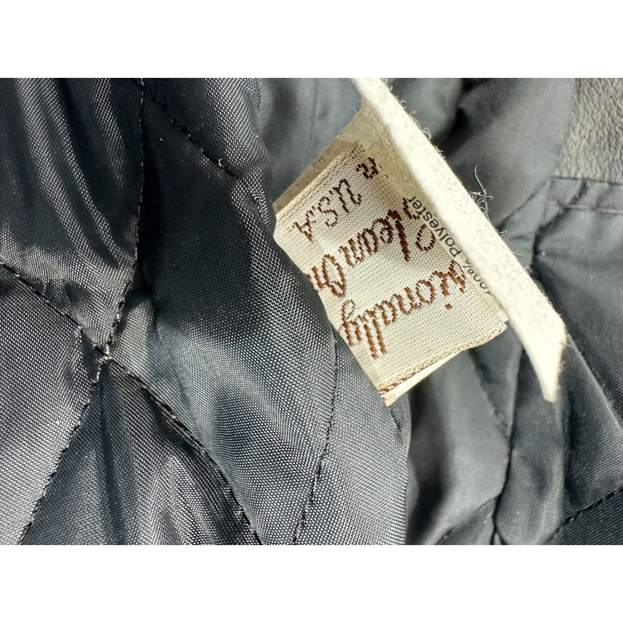Excelled Mens Vtg Leather Motorcycle Biker USA Jacket Sz 36 Black Zip ...