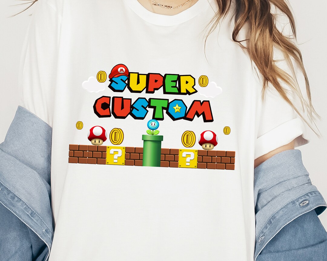 Custom Super Name, Custom Name in Mario Font, PNG Custom Name Mario ...