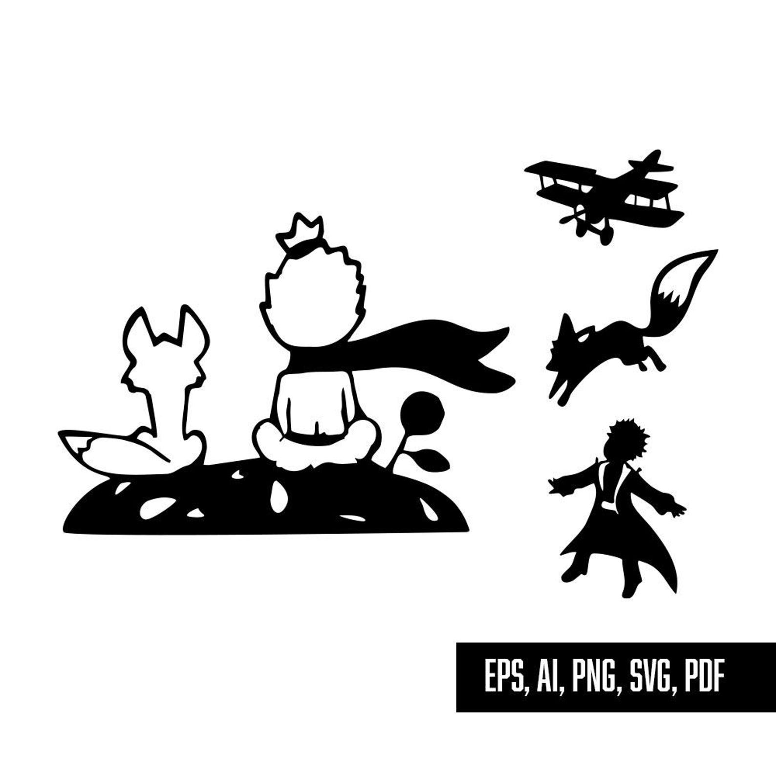 Vector corte láser el Principito svg, EPS, PNG, AI, mdf - Etsy México