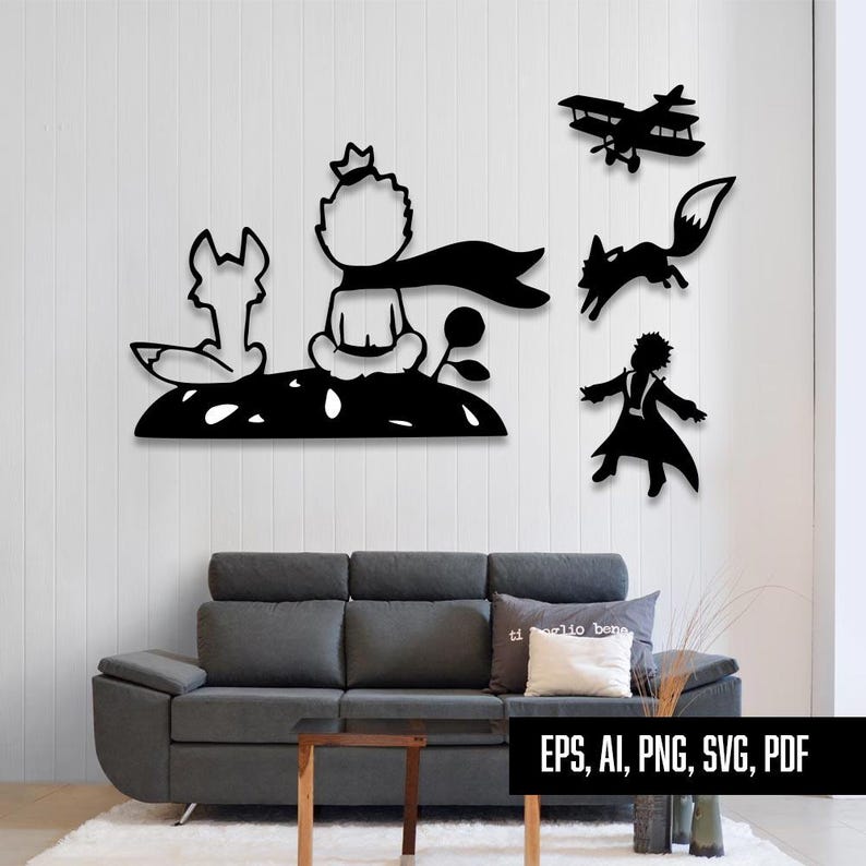 Vector Corte Láser El Principito Svg, EPS, PNG, AI, Mdf - Etsy