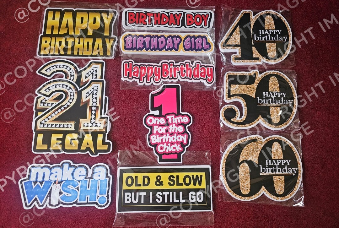 Birthday Props - Etsy