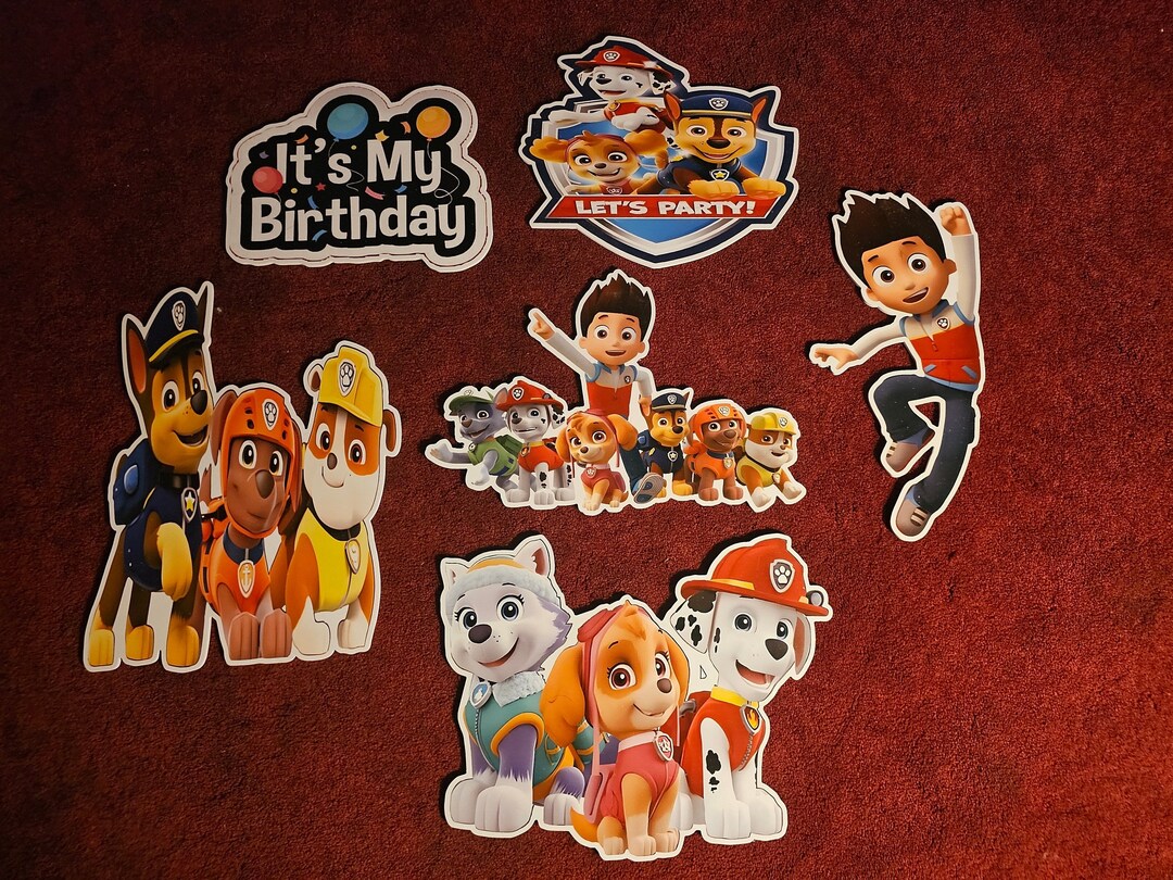 Children's Photobooth Props(paw Patrol) - Etsy