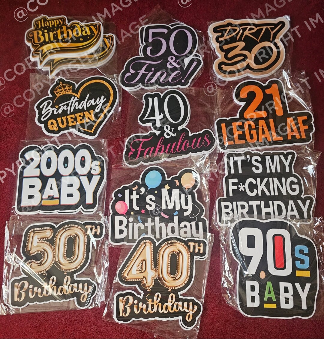 Birthday Props - Etsy
