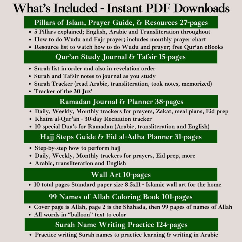 Islam Tracker Salat, Juz, Ramadan/eid Planner, Quran Study, Tafsir ...