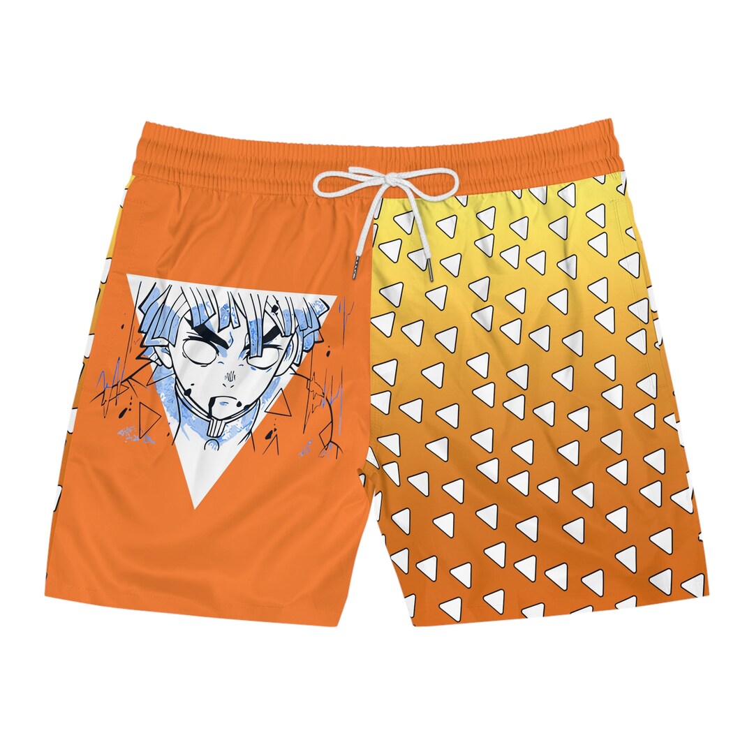 Holiday Gift for Men Demon Slayer Zenitsu Agatsuma the Trendy Swimmer ...