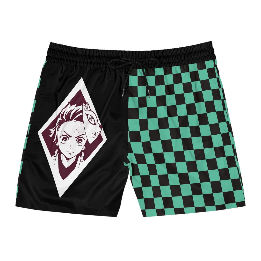 Holiday Gift for Men Demon Slayer Tanjiro the Trendy Swimmer Swimming ...