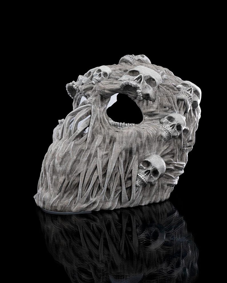 Embrace the Ghoulish! 3D Printed "ghoul Face" Mask - A Symphony of ...