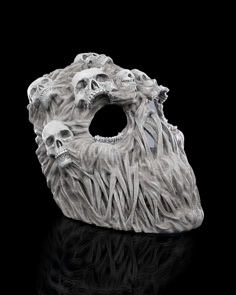 Embrace the Ghoulish! 3D Printed "ghoul Face" Mask - A Symphony of ...
